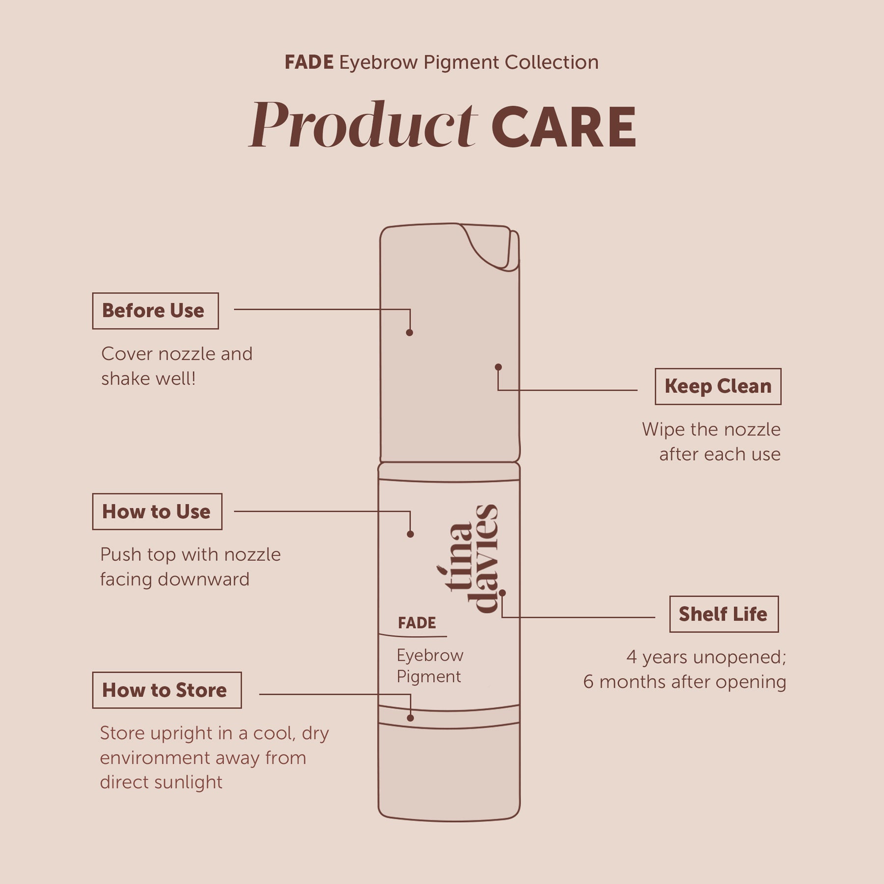 FADE Eyebrow Pigments – Tina Davies Professional