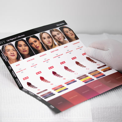 Tina Davies Envy Lip Pigment Collection Color Chart