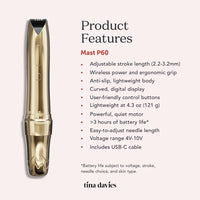 DragonHawk Mast P60 Wireless Tattoo Machine With Adjustable Stroke